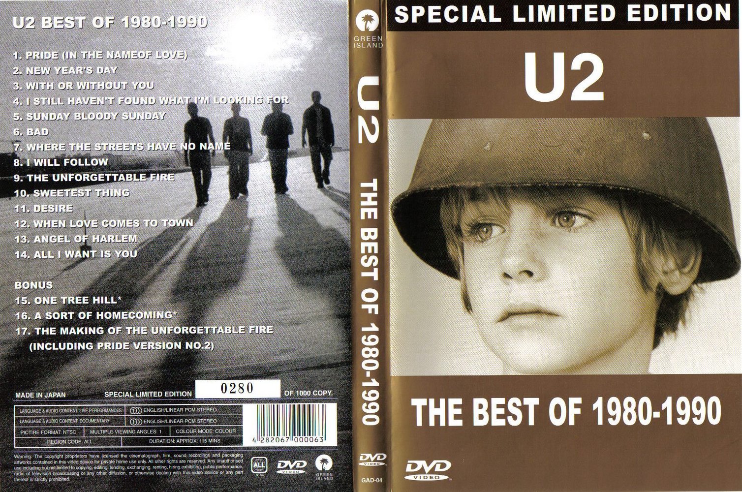 U2 The Best Of 1980 1990 : Front | DVD Covers | Cover Century | Over 1. ...